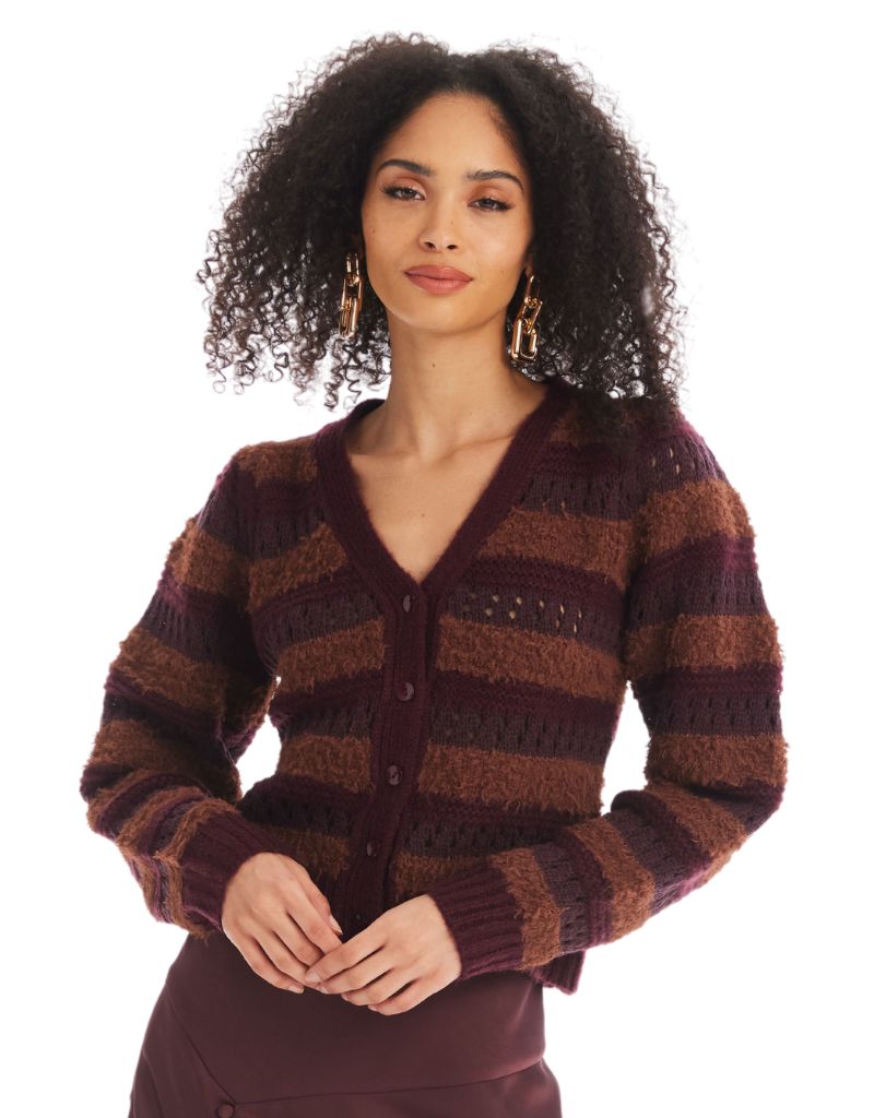 Allison | Raven Cardigan Chocolate | I Am More Scarsdale