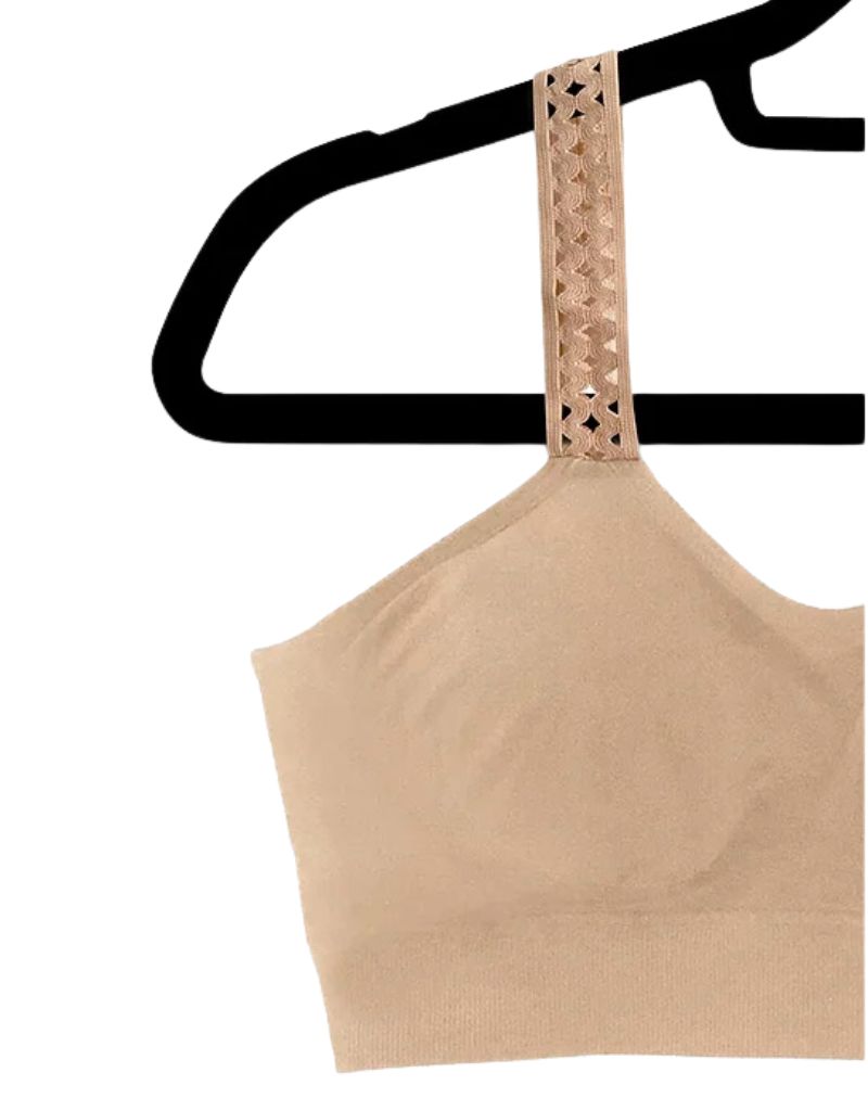 Strap Its Plus Nude Bra With Attached Nude Lattice Strap I Am More