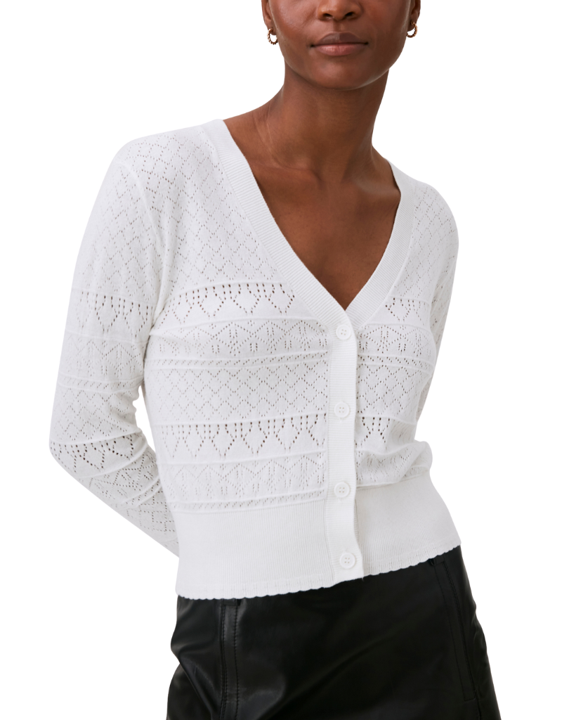 Brodie | Wispr Pointelle Penny V Cardi Ice Water | I AM MORE SCARSDALE