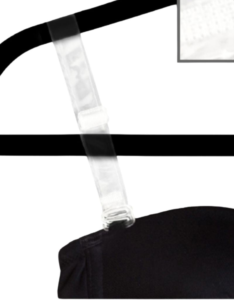 Strap-Its | Black Bra Clear Strap | I Am More Scarsdale