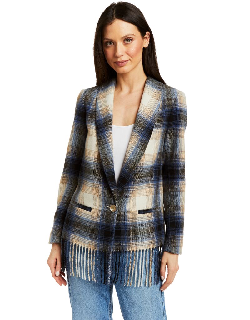 Drew | Prince Fringe Benefits Blazer Denim | I Am More