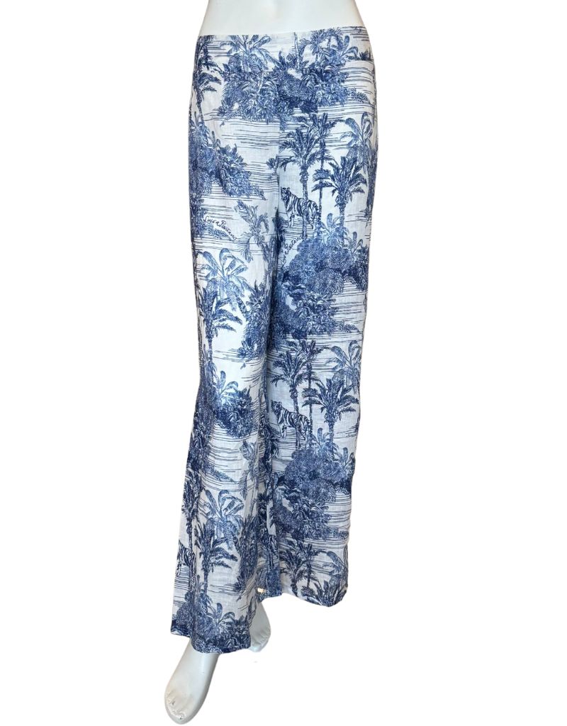 Luisa Positano | Pant Maira Adoro Blue Toile | I Am More Scarsdale