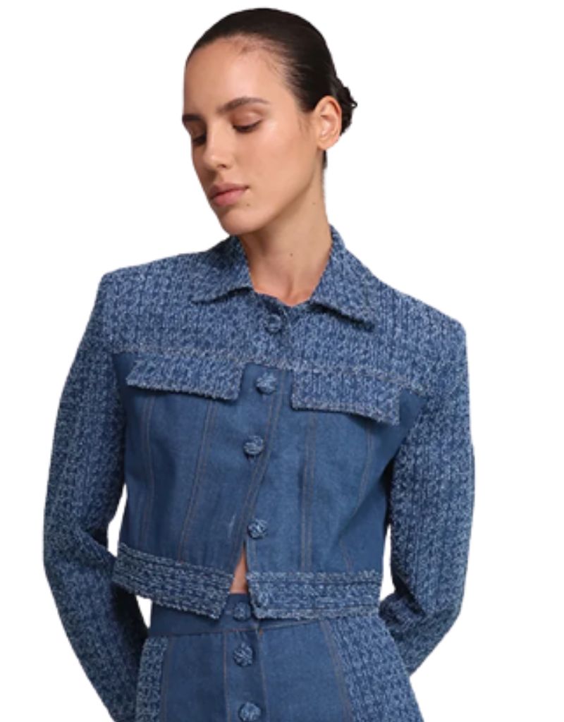 Sabina Musayev | Ari Jacket Dark Blue | I Am More Scarsdale