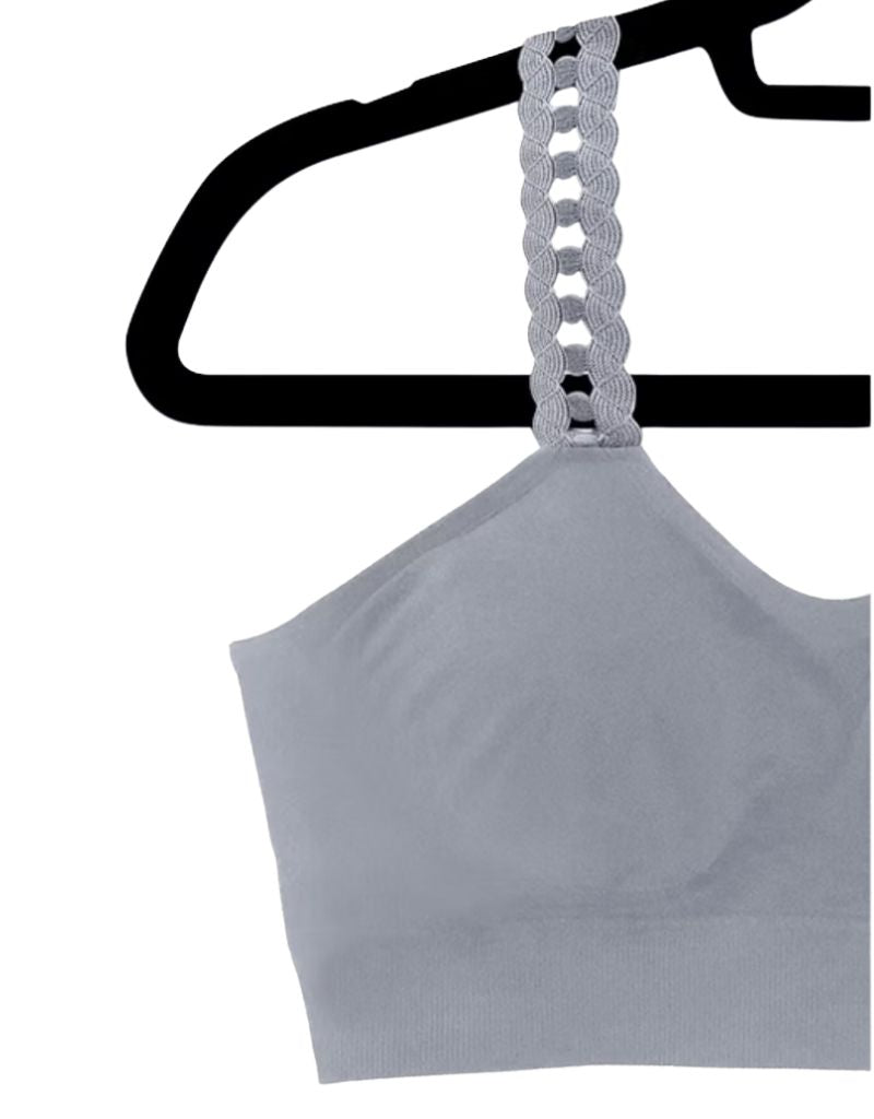Strap-Its | Slate Grey Bra With Attached Loop Strap | I Am More