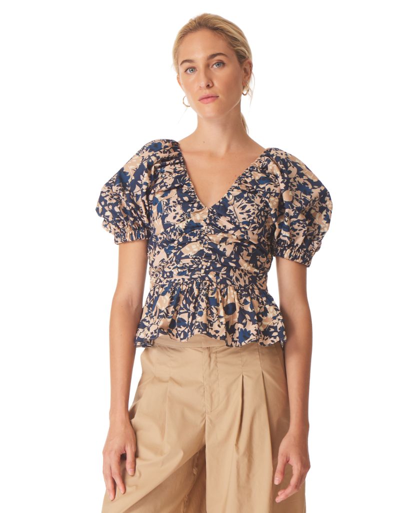 Gilner Farrar Kiri Top Bali Print S24